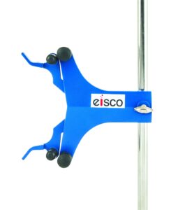 eisco burette/tube clamp, single - high strength alloy - spring loaded jaws - 7/8" width capacity, holds burettes up to 100ml - fits max 16mm dia. rods