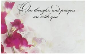 thoughts and prayers sympathy enclosure cards 50 pack- gift supplies