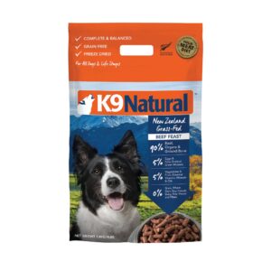 k9 natural freeze dried dog food beef 4lb