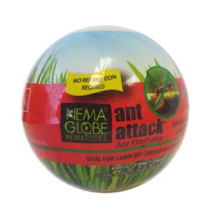 nema globe nematodes ant attack, ideal for lawn and garden borders, covers 1,000 sq ft, (approx 10 million nematodes) - ant eliminator, treats 16 ant nests, no refrigeration required