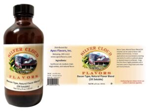 bacon type, natural flavor blend (oil soluble) - 4 fl. oz. glass bottle with dropper cap