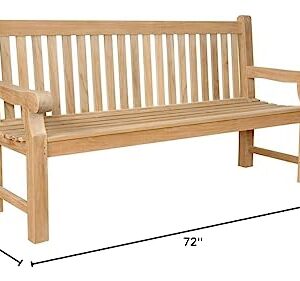 Anderson Teak Devonshire 4-Seater Extra Thick Bench