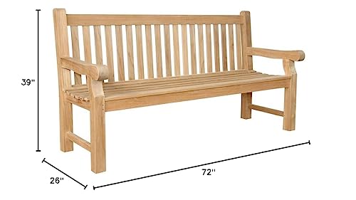 Anderson Teak Devonshire 4-Seater Extra Thick Bench