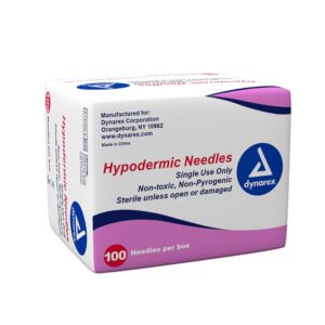 18ga 1 inch sterile disposable injection needle with cap for animal, pet, poultry and industrial dispensing needl accessories