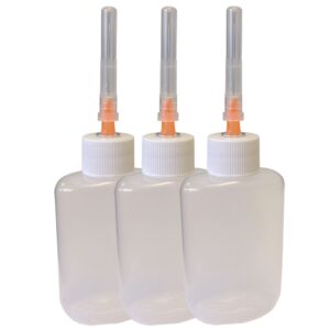 applicator bottle with stainless steel needle - 3 pack | for weld-on-3 and weld-on-4 acrylic adhesives