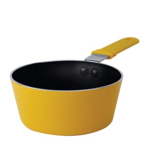 ecolution kitchen extras 0.3-quart saucepan, mini, yellow, 0.3-quart mini saucepan, yellow mini saucepan