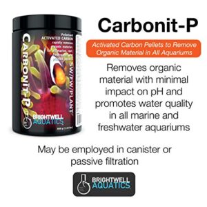 Brightwell Aquatics Carbonit-P - Activated Carbon Filter Media for Marine and Freshwater Aquarium