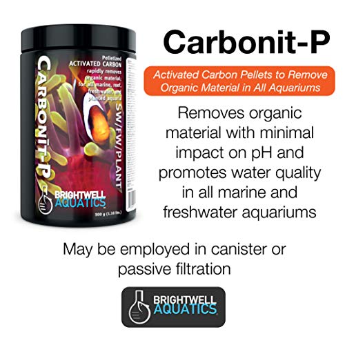 Brightwell Aquatics Carbonit-P - Activated Carbon Filter Media for Marine and Freshwater Aquarium