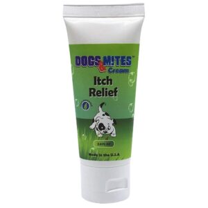 ovante dogs mite demodex mange healing itching skin relief cream, dry, itchy skin soothing ointment, hot spot treatment & skin care cream for dogs & puppies with mange - 2.0 oz