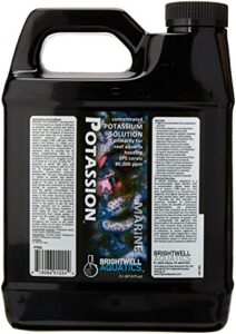 brightwell aquatics potassion - liquid potassium supplement for marine reef fish aquariums