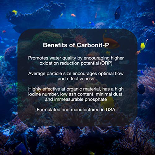 Brightwell Aquatics Carbonit-P - Activated Carbon Filter Media for Marine and Freshwater Aquarium