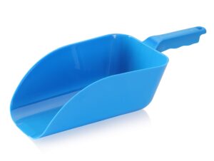 new star foodservice 34462 polycarbonate plastic utility ice scoop. blue, 64-ounce