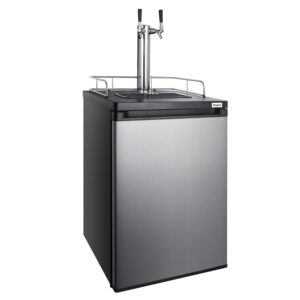 kegco k209ss-2 keg dispenser, stainless steel