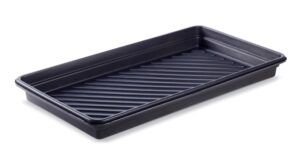 pig containment tray new pig utility tray 23-gallon sump capacity 52" x 28" x 5" plastic tray pak919, black