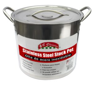 benecasa stainless steel stock pot, 20-quart