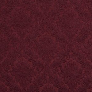 e536 burgundy floral jacquard woven upholstery grade fabric by the yard