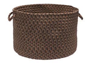 tiburon utility basket, 14 by 10-inch, dockside brown