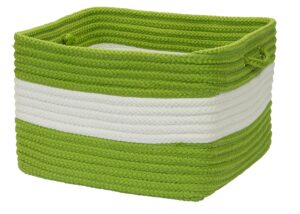 colonial mills rope walk utility basket, 18 by 12-inch, bright green