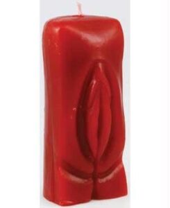 red female genital candle