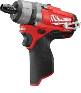 milwaukee's cordless screwdriver, 12v, 1/4 in., red (2402-20)