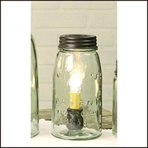 quart mason jar lamp (clear)