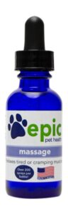 massage -natural, electrolyte, odorless pet supplement that relaxes tired and cramping muscles (dropper, 1 ounce)