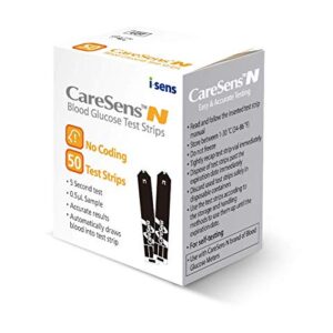 CareSens N Blood Glucose Test Strips (50 ct) - Only for CareSens N Family Meter Kits…