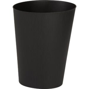 hefty round wastebasket, 2.3 gal, black