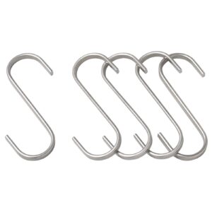 ikea stainless steel s-hook 700.113.97, 2.75-inch, pack of 5