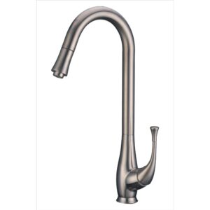 dawn ab50 3084bn single-lever pull-out spray kitchen faucet, brushed nickel