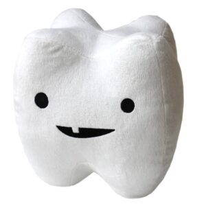 i heart guts tooth plush - you can’t handle the tooth - 7” tooth pillow with pocket, great dental gifts for dentists, dental hygienists, and kids