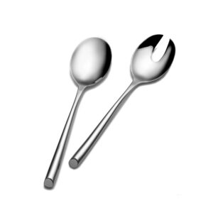 towle living wave 2-piece stainless steel salad serving set