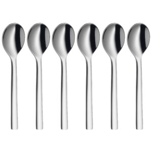 wmf nuova set of 6 coffee spoons 11 cm cromargan polished stainless steel dishwasher safe