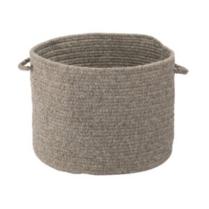 colonial mills shear natural utility basket, 14 by 10-inch, rockport gray