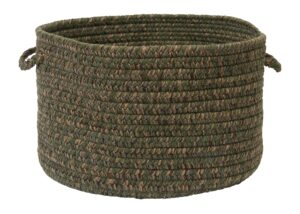 colonial mills hayward utility basket, 18 by 12-inch, olive