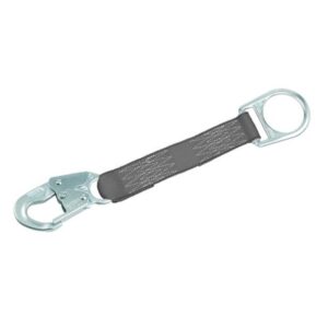 3m 1385000 protecta pro d-ring extension, 1.5 ft, grey , gray