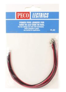 peco lectrics power feed joiners for code 55 and code 80 rail