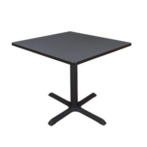 cain 42" square breakroom table- grey