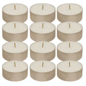 lumabase extra large tea light candles - set of 12