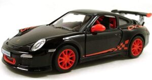 kinsmart porsche 911 gt3 rs 1:36 scale 5inch die cast model toy sports car - black