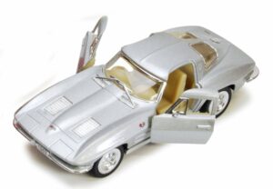 chevy 1963 corvette stingray 1:36 scale (silver)