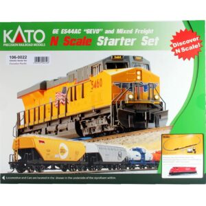 kato usa, inc. n es44ac freight train set, cpr, kat1060022