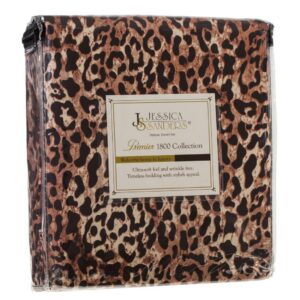 jessica sanders authentic 1800 series 3pc duvet cover set - king size, jaguar, golden brown