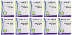 prodigy no coding blood glucose test strips 500 count