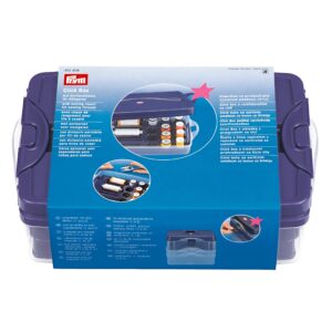 prym thread sorting inserts, clear click box, 24 x 16,5 x 8 cm, violet