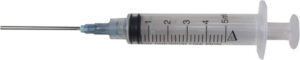 duda energy syringebox005 industrial syringes with 15g x 1-1/2" blunt tip fill needle and plastic cover, 5 ml (pack of 100)