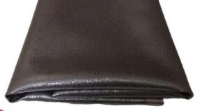 mybecca faux leather vinyl fabric color : dark brown buffalo bill by the yard