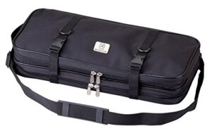 mercer culinary double-zip 17-pocket knife case,black