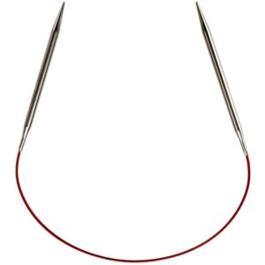 chiaogoo red lace circular 16 inch (41cm) stainless steel knitting needle size us 4 (3.5mm) 7016-4