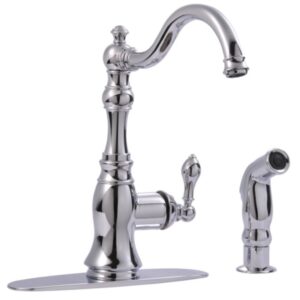 uf11240 ultra faucets single-handle kitchen faucet with side-spray